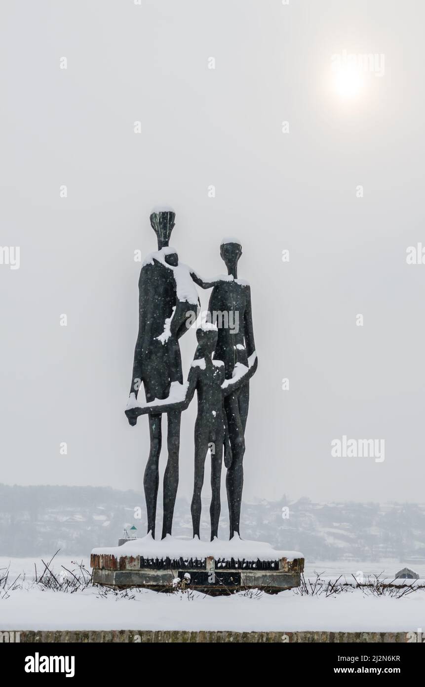 Memorial to the victims of the Novi Sad raid in 1942 on Serbs, Jews and ...