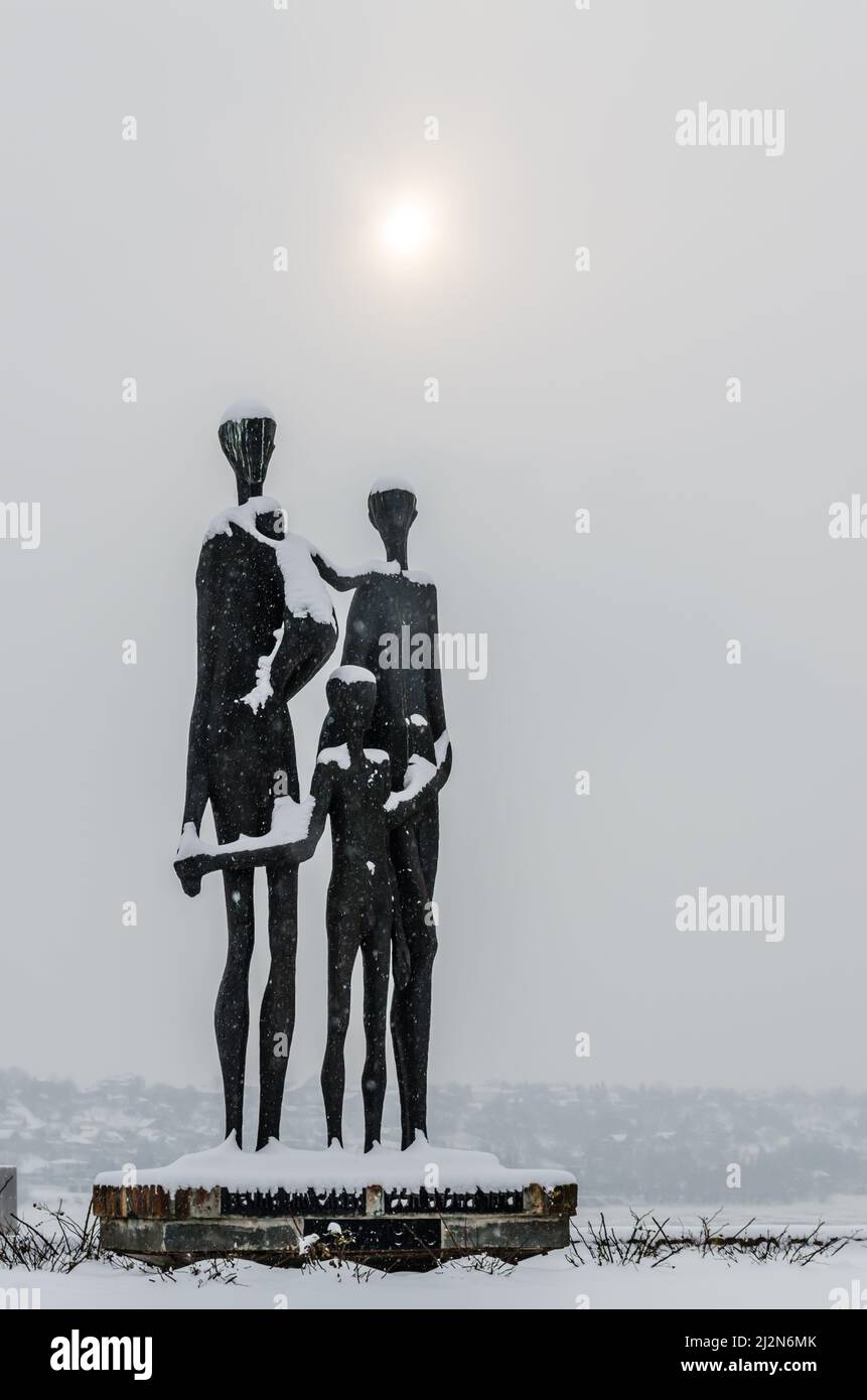 Memorial to the victims of the Novi Sad raid in 1942 on Serbs, Jews and ...