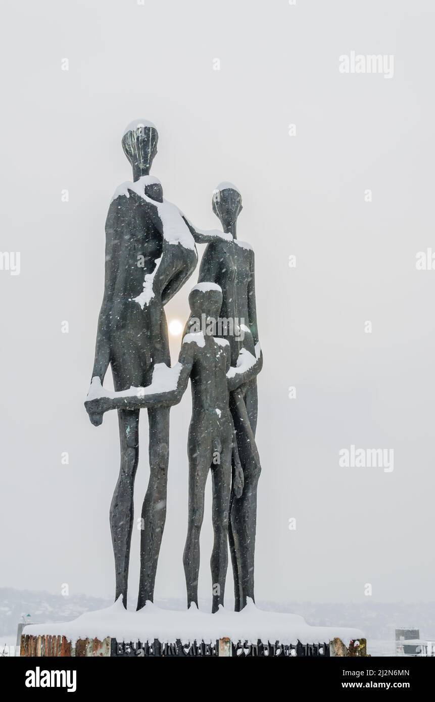 Memorial to the victims of the Novi Sad raid in 1942 on Serbs, Jews and ...