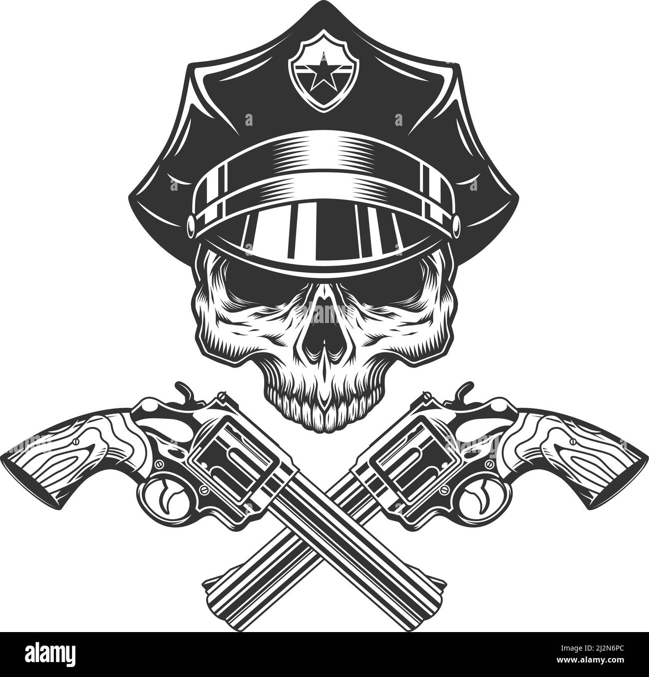 Crossed revolvers hi-res stock photography and images - Alamy