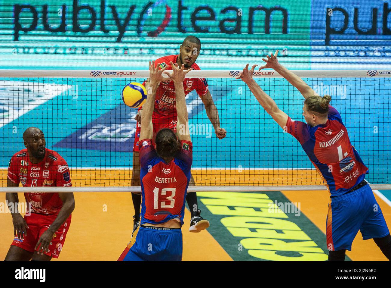 Arena di Monza, Monza, Italy, April 02, 2022, Spike of Lucarelli ...