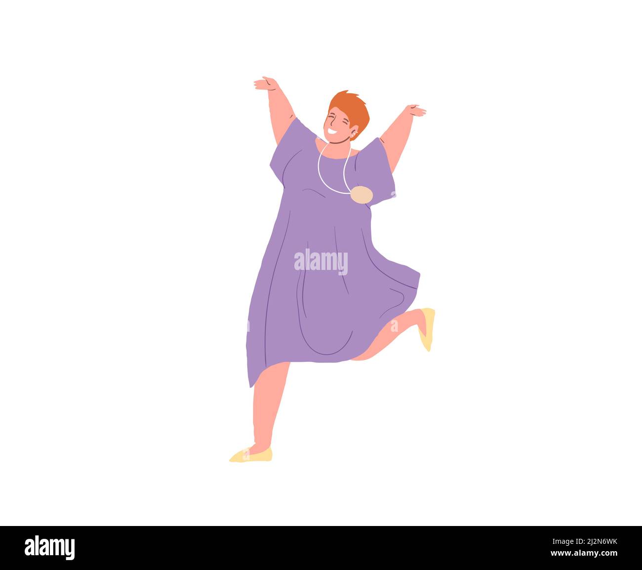 Flat cartoon happy character in joyful mood,positive emotions vector ...