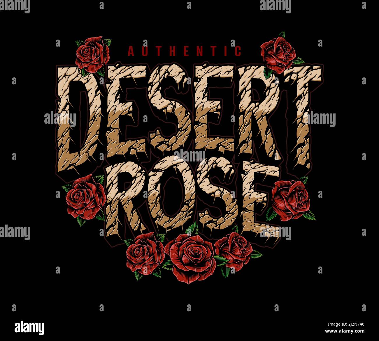 Vintage desert rose Stock Vector Images - Alamy