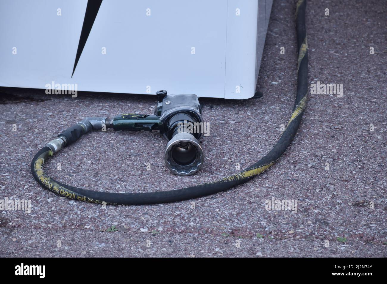 pneumatic pistol for motor racing Stock Photo - Alamy