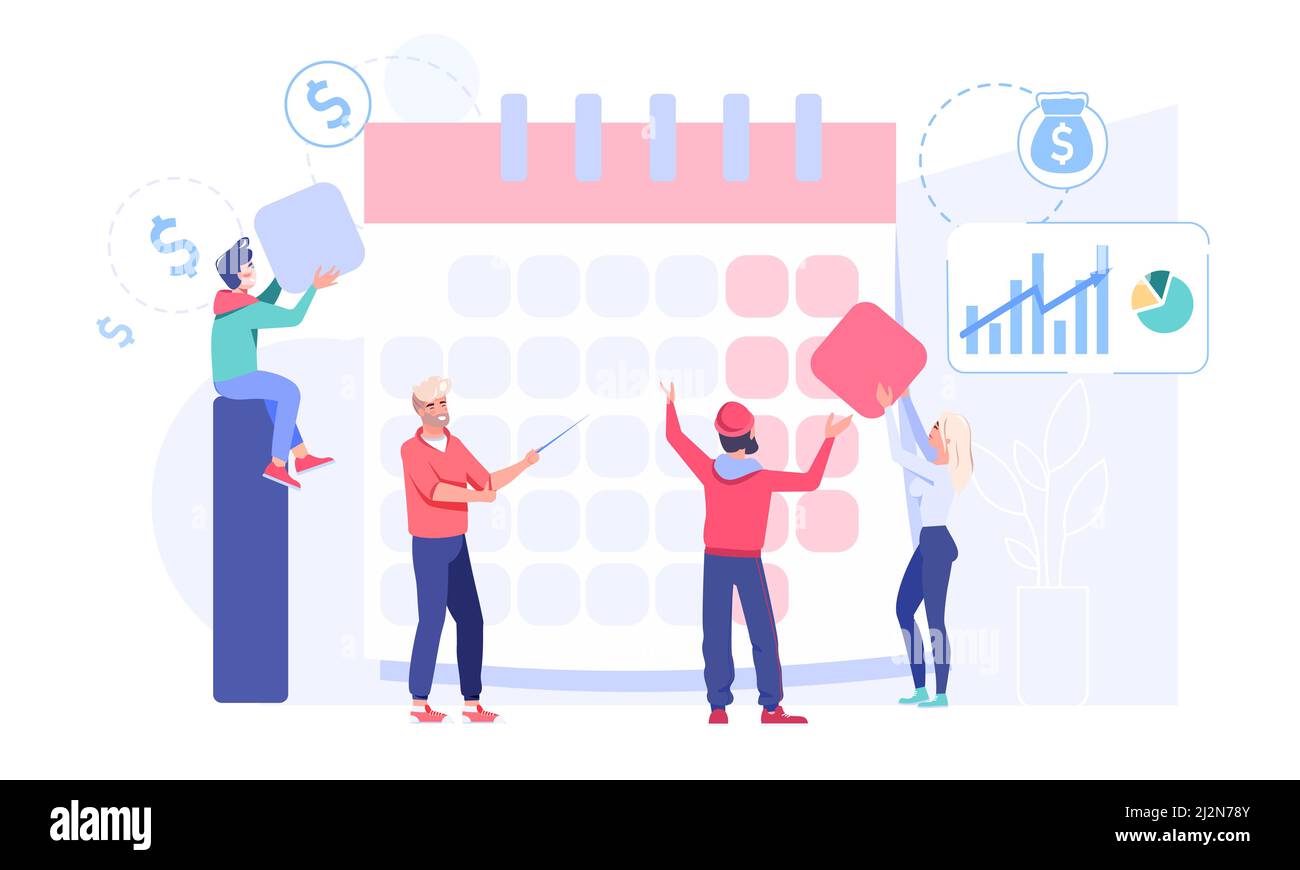 Business schedule training in Cut Out Stock Images & Pictures - Alamy