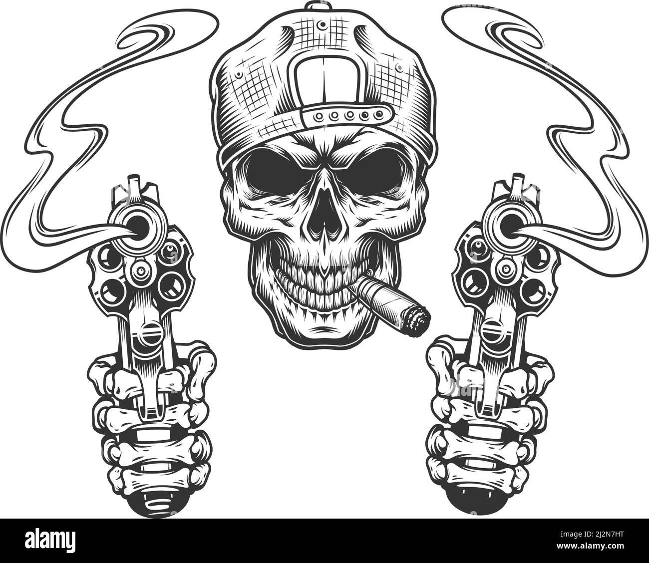 Skeleton with cigar and cap hi-res stock photography and images - Alamy