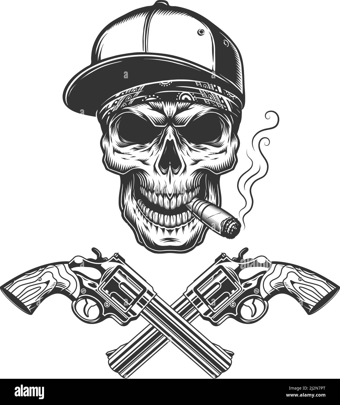 Deer Skull And Crossed Guns