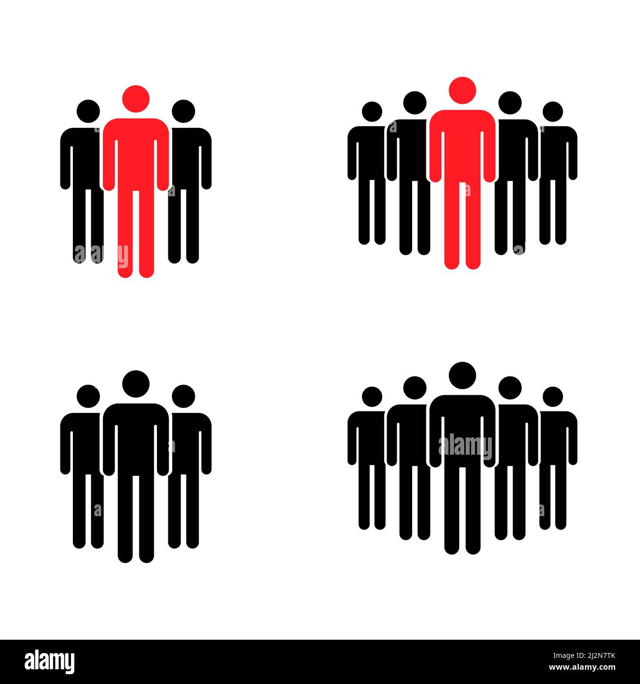 Grouping people collection flat icon isolated on white background ...