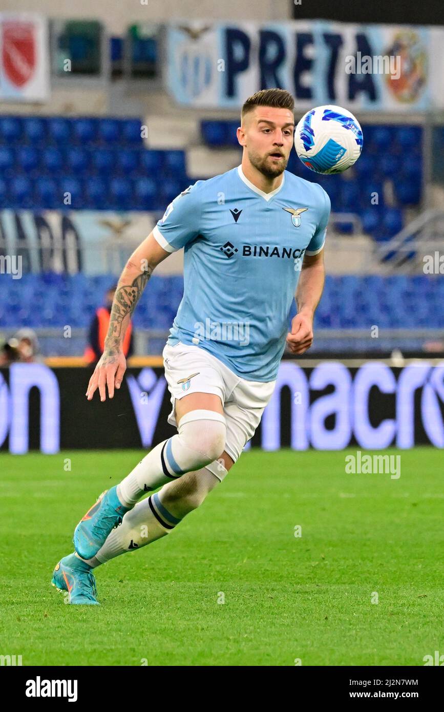 Sergej Milinkovic-Savic (SS Lazio) during the Italian Football Championship League A 2021/2022 ...