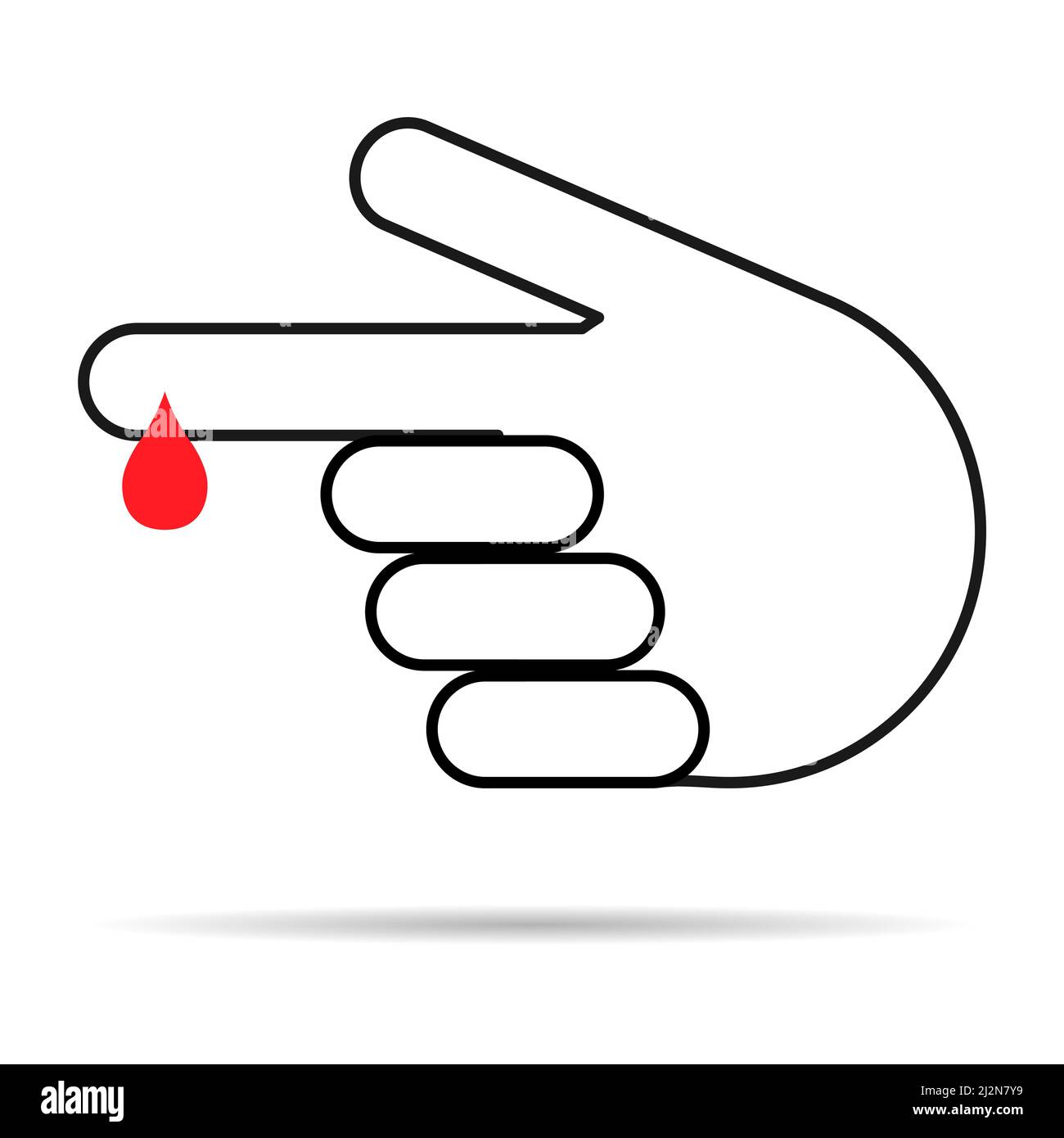 Finger Cut Clipart Black And White