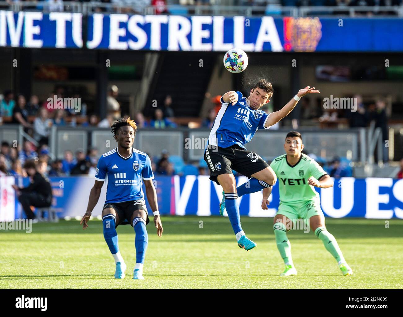 San jose midfielder niko tsakiris hi-res stock photography and images ...