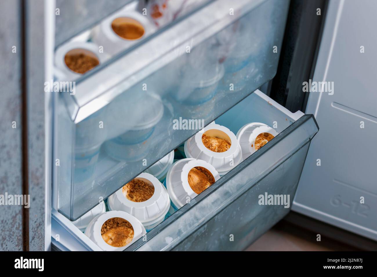 a freezer full of abstract food, indoor shot, shallow dof Stock Photo ...