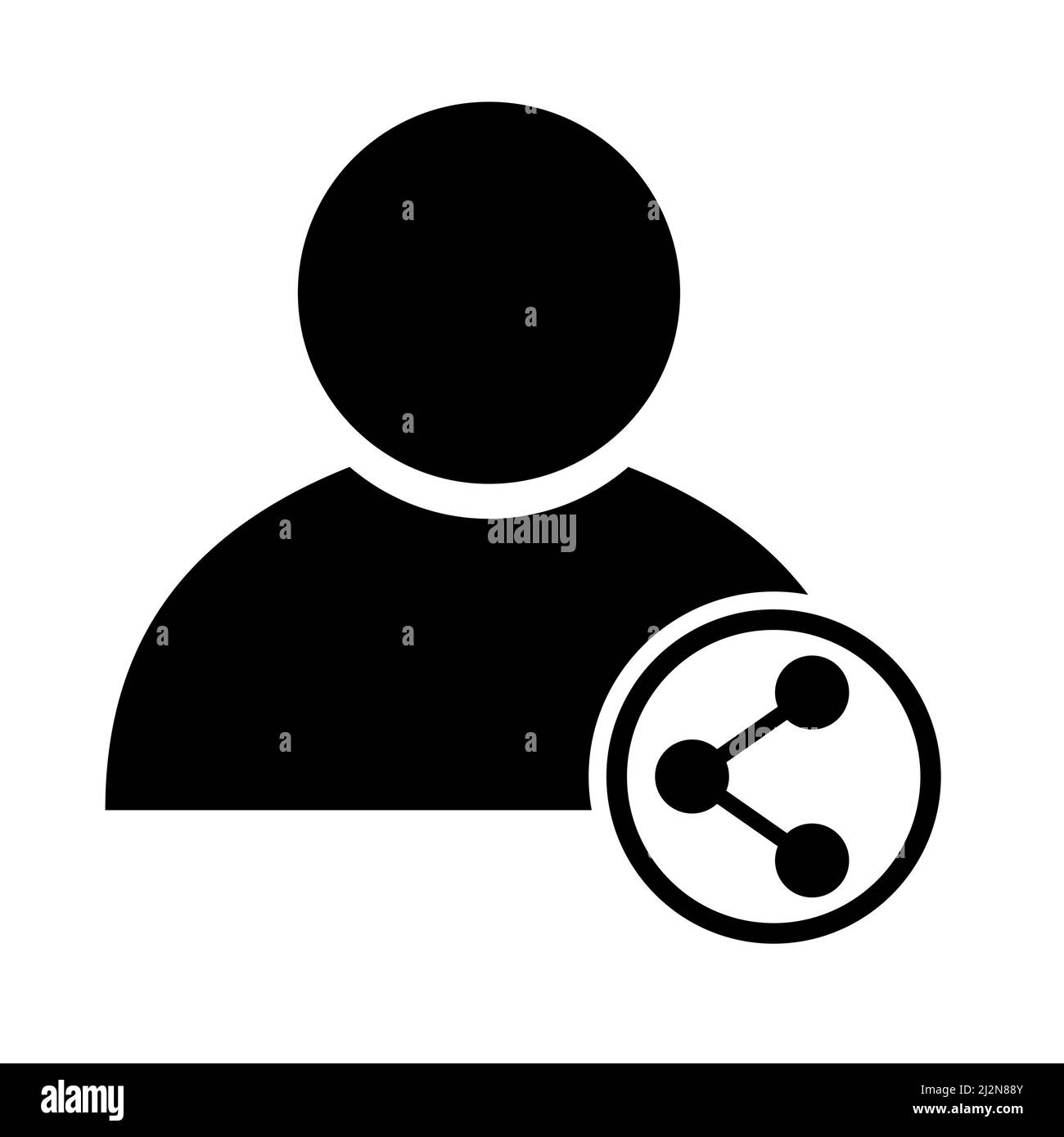 User avatar icon, social person symbol, business vector illustration ...