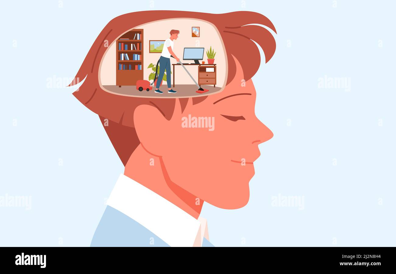 Brain cleaning mental therapy Stock Vector Image & Art - Alamy