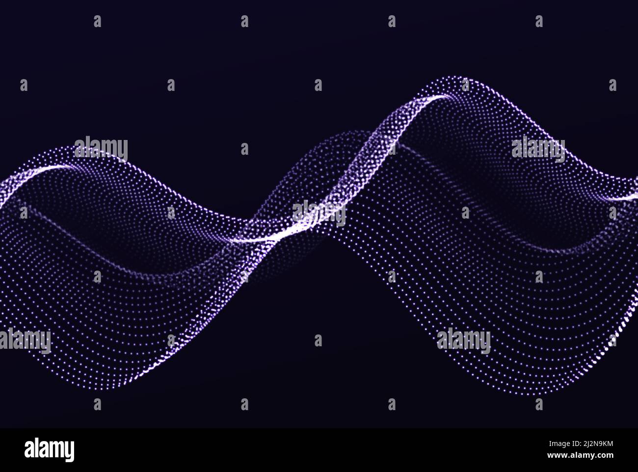 Abstract technology background with light effect.Glowing particles in ...