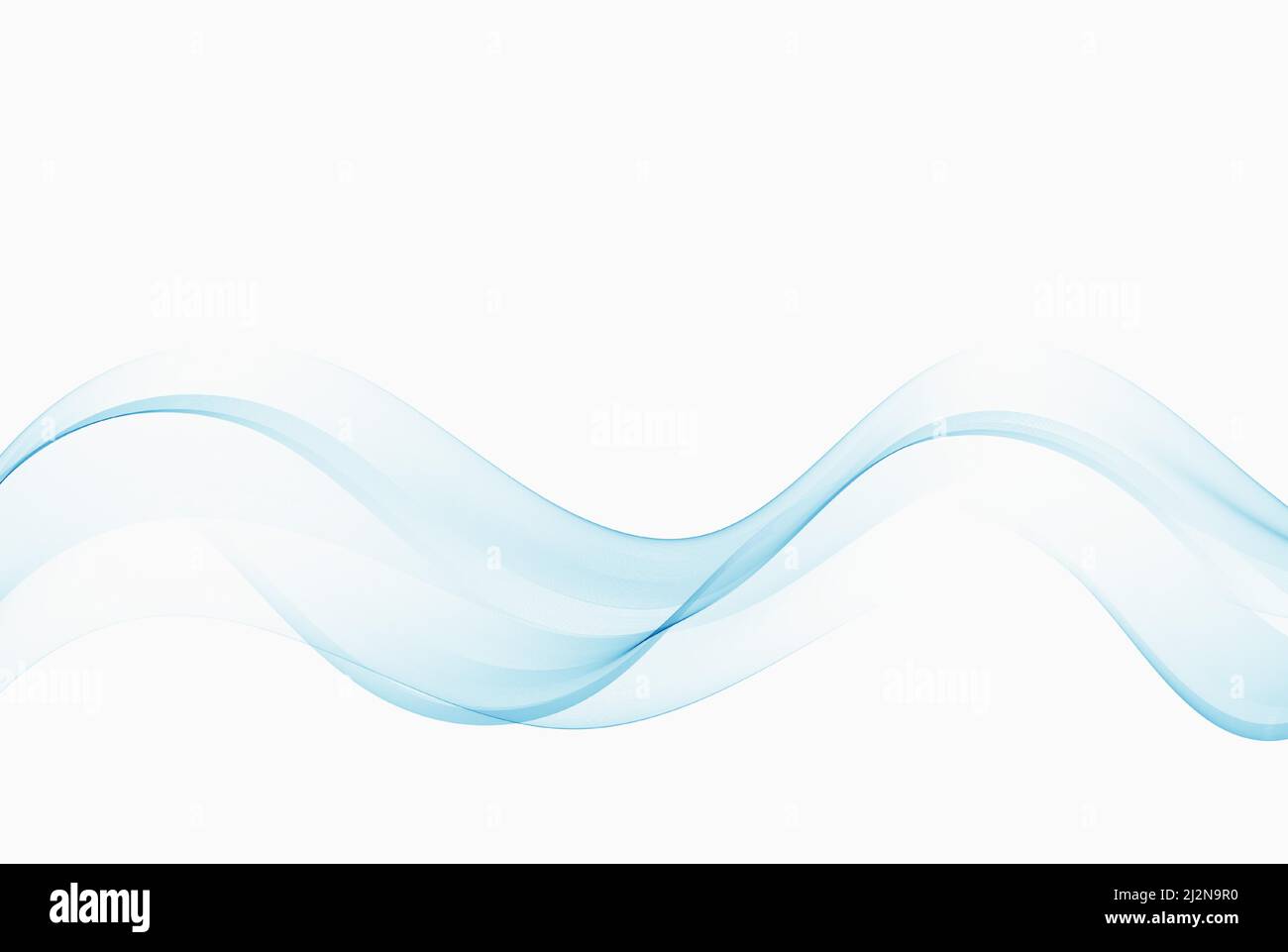 Blue wavy lines, abstract wave design element. Smoky flow of blue wave Stock Vector Image & Art ...