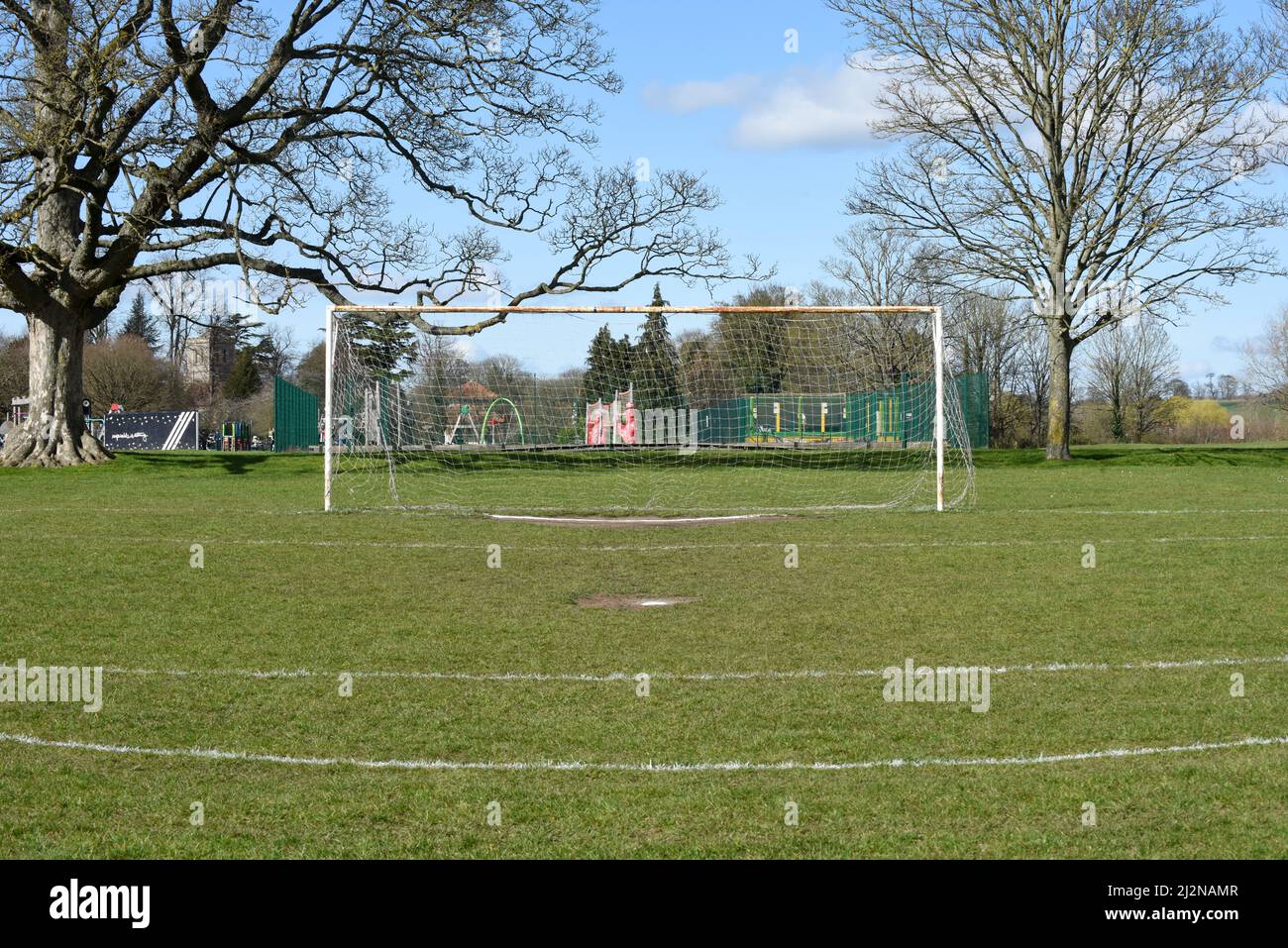 Goal sports field markings hi-res stock photography and images - Alamy
