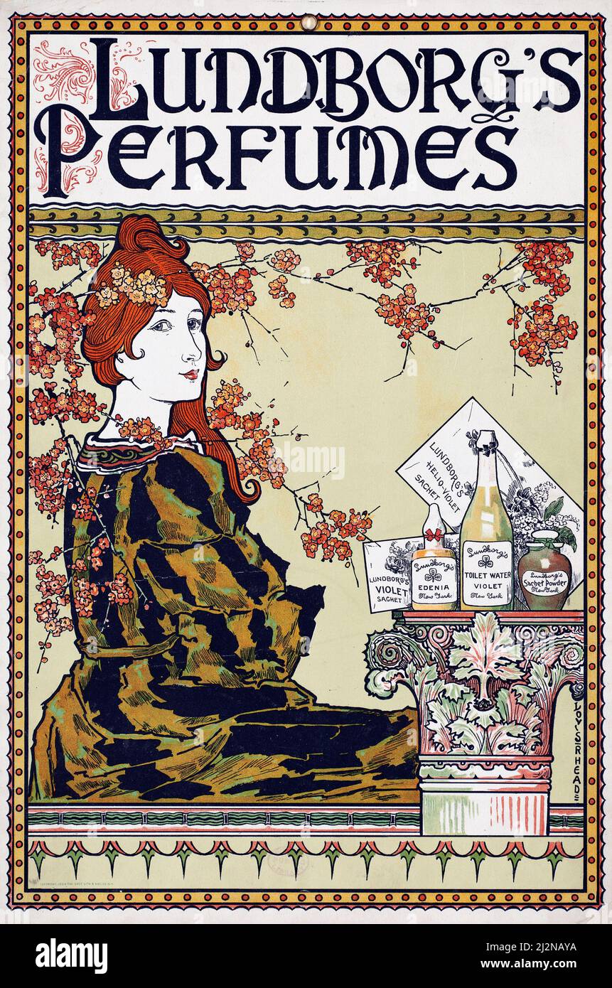 Louis Rhead artwork - Art Nouveau poster - Vintage artwork by Louis ...
