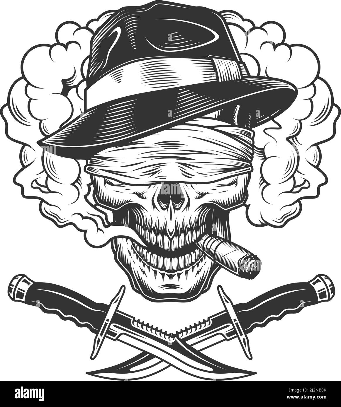 Old School Gangster Weed Drawings