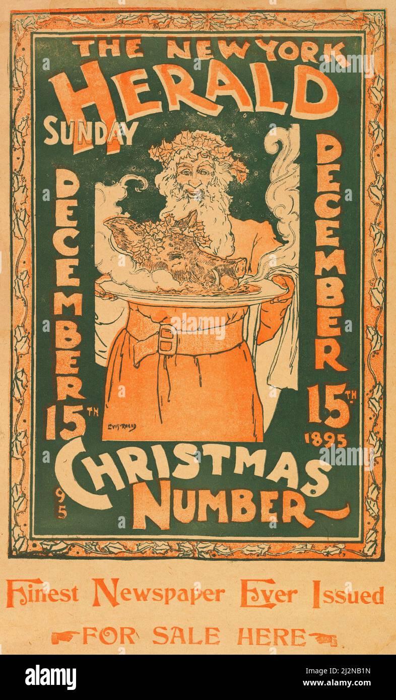 Louis Rhead artwork - Art Nouveau poster - The New York Herald; Sunday ...