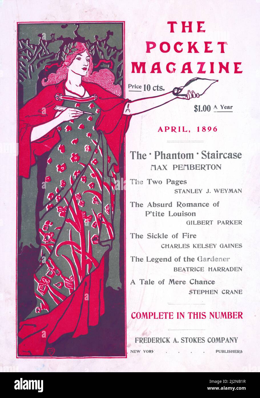 Louis Rhead artwork - Art Nouveau poster - The Pocket magazine (1896 ...