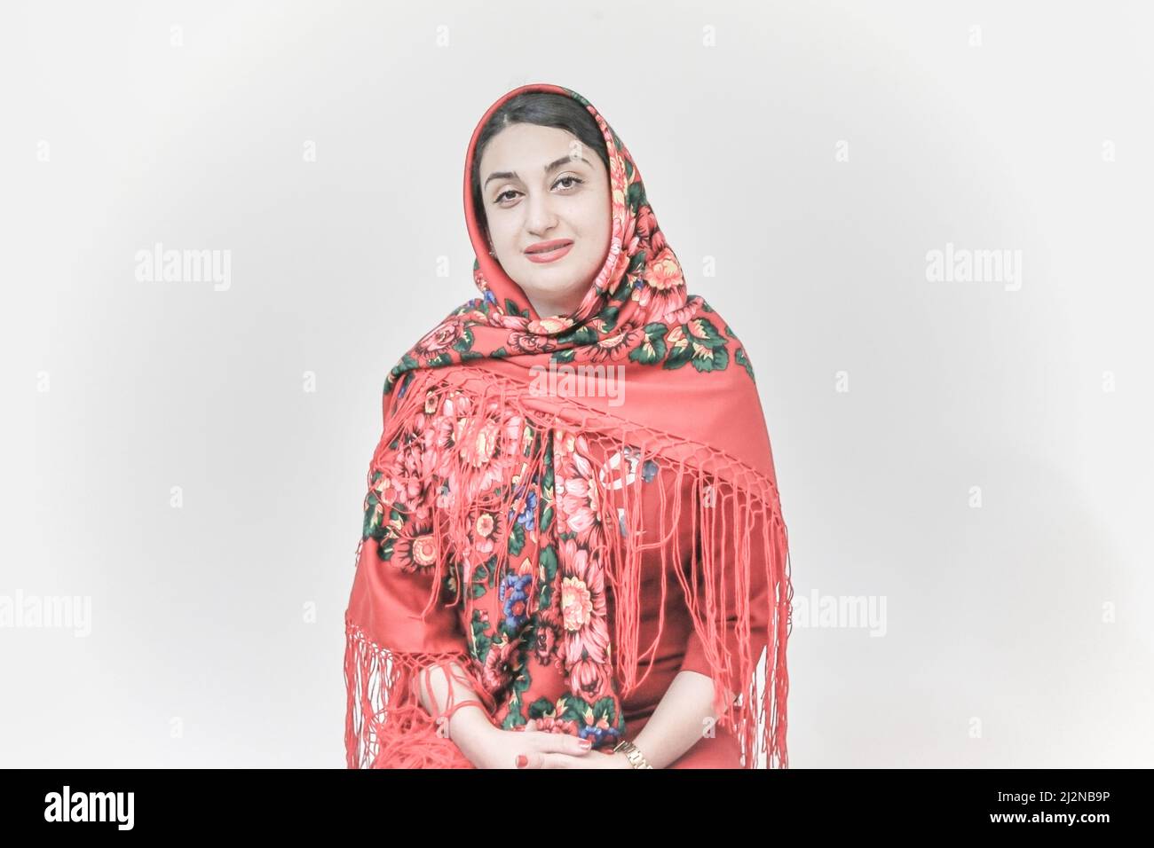 Girls singer folklore band posed before their show start. in Mashhad ...