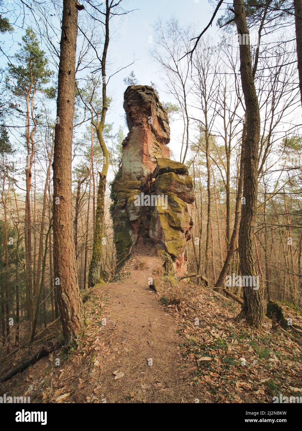 Sandstone Pillar, Busenberg, Germany Stock Photo - Alamy