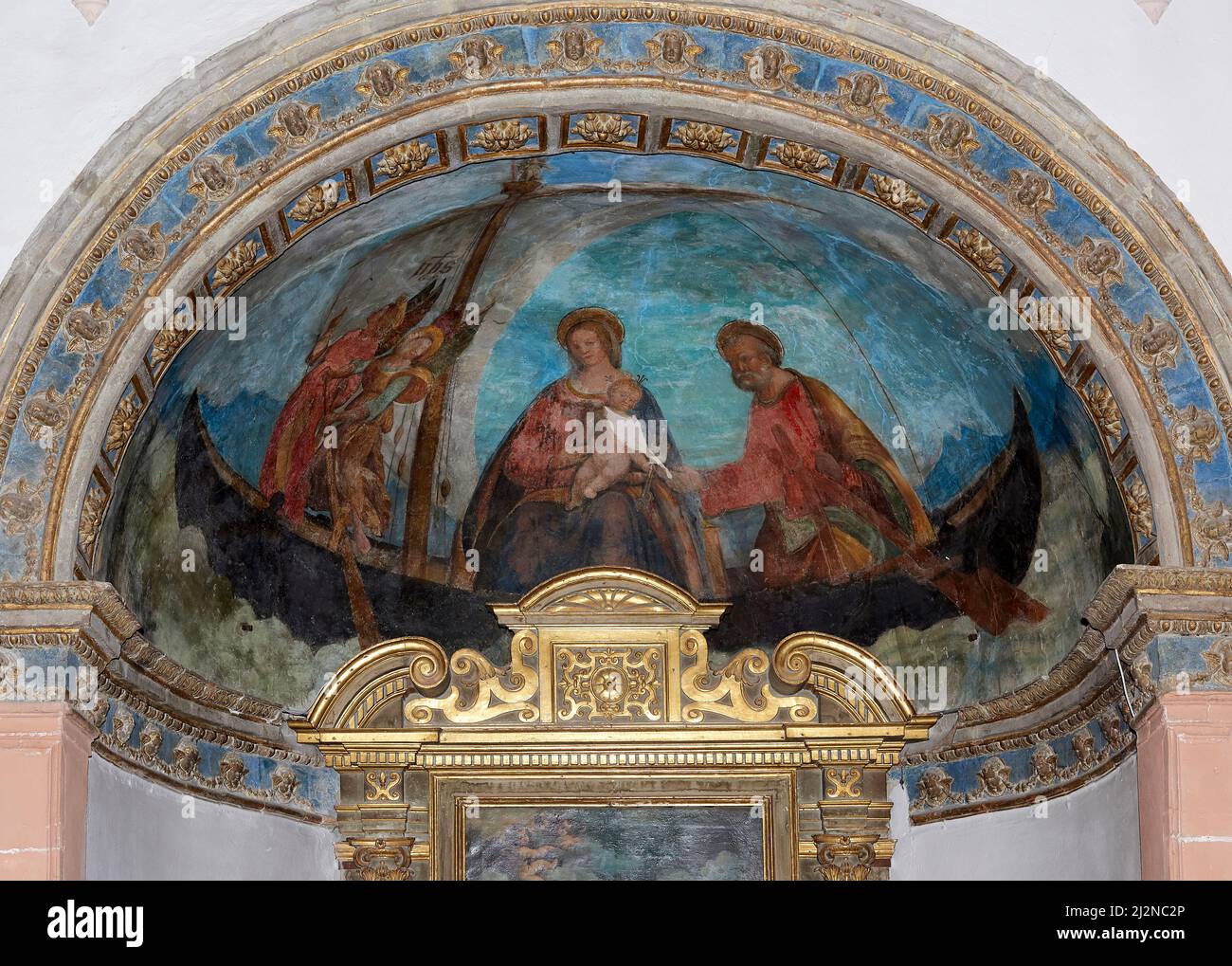 The spacecraft of the nascent church - fresco - Gabriele Bonaccioli ...