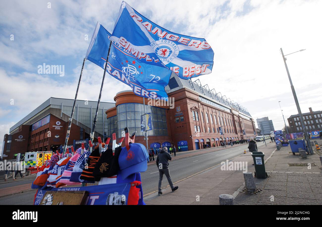 Outside view of ibrox stadium hi-res stock photography and images - Alamy