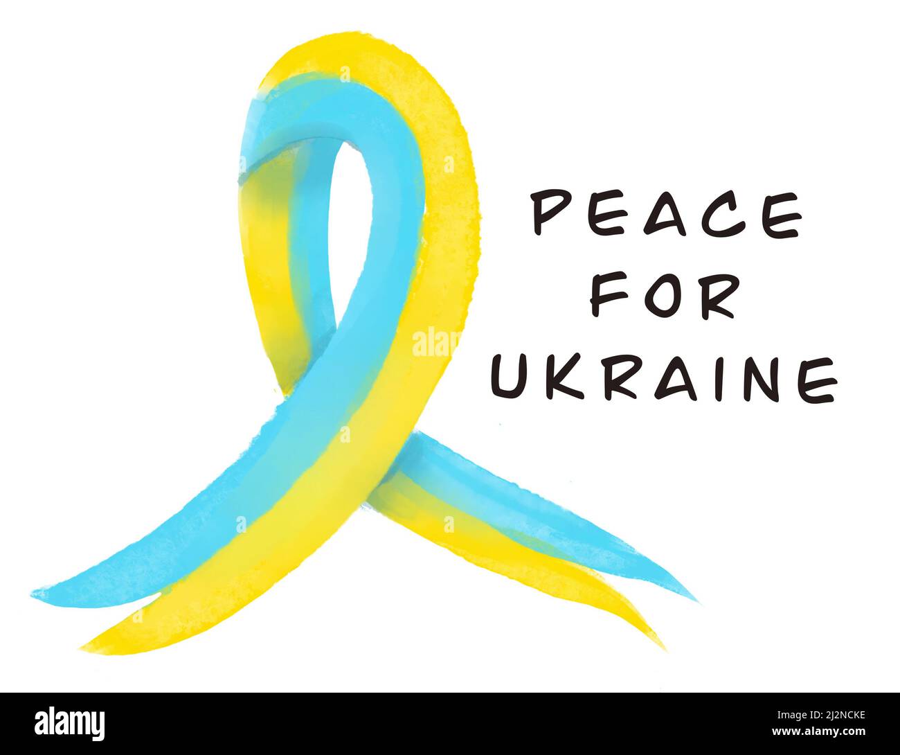 Ukraine Yellow blue ribbon. Ribbon Flag Logo symbol. Ukraine and Russia ...