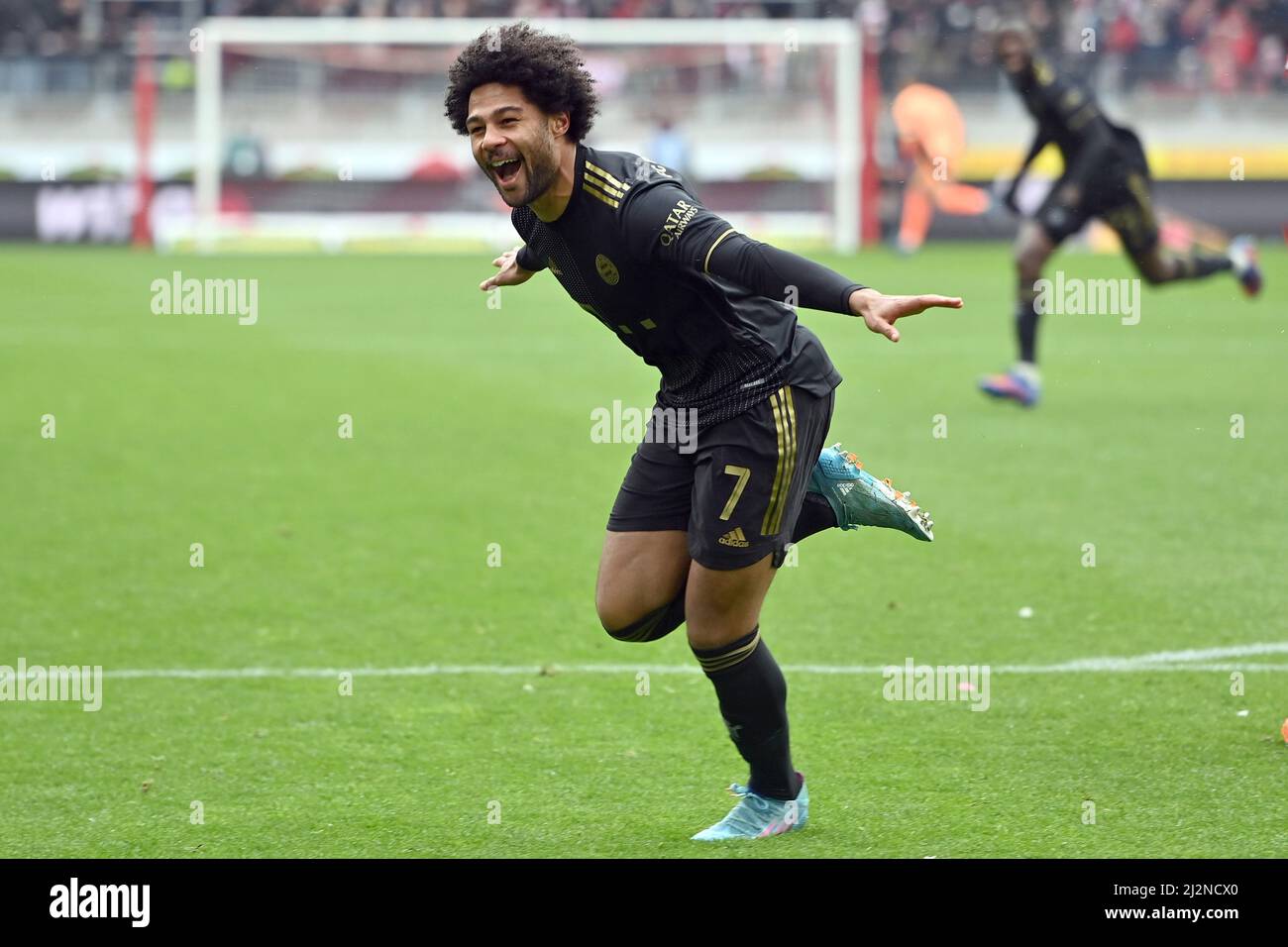 Freiburg, Deutschland. 02nd Apr, 2022. goaljubel Serge GNABRY (FC ...