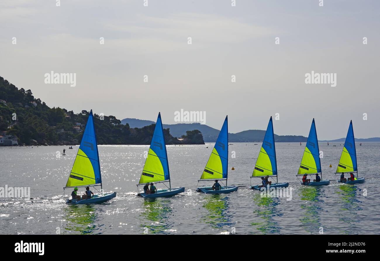 Sailing school of the nautical base Stock Photo - Alamy