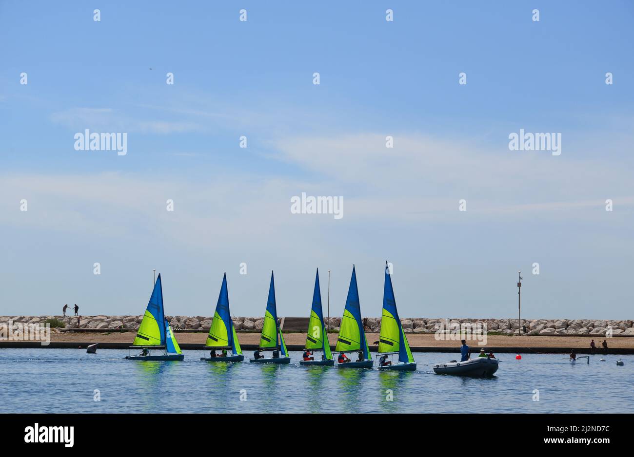 Sailing school of the nautical base Stock Photo - Alamy