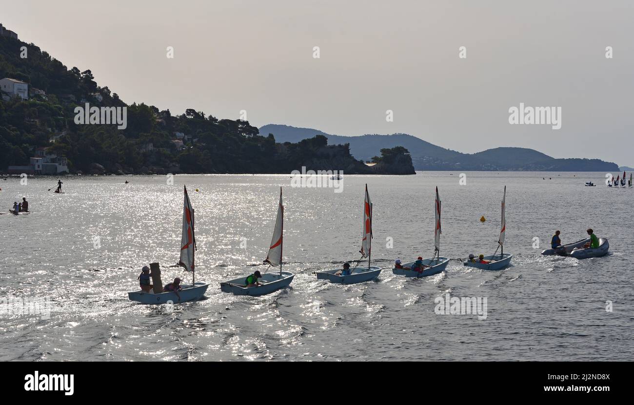 Sailing school of the nautical base Stock Photo - Alamy