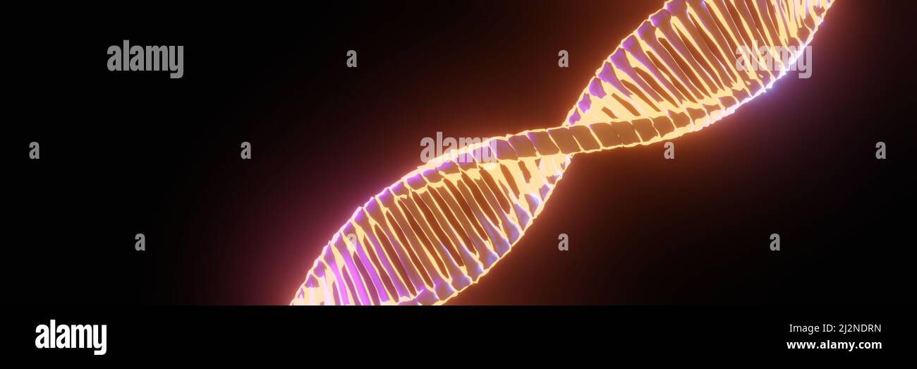 DNA 3D render science or medical background Stock Photo - Alamy