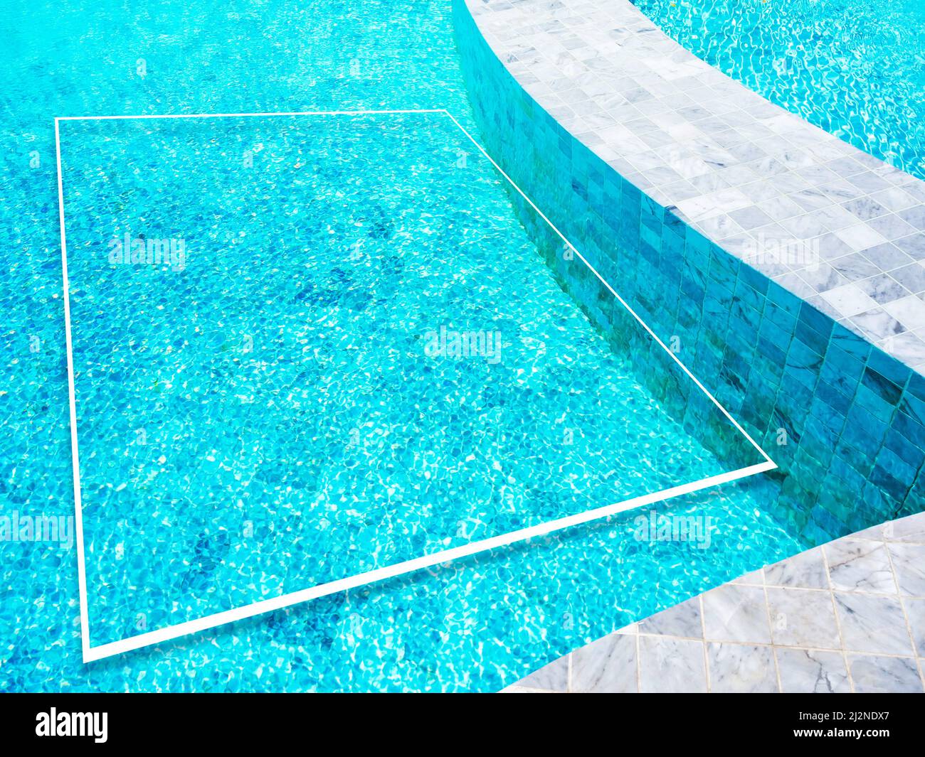 A minimalist perspective white thin line makes a decorated square ...