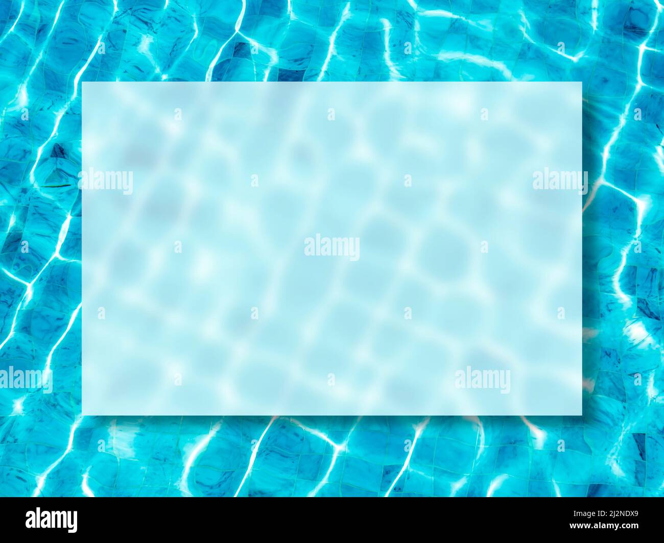 Pool Party Borders Blank