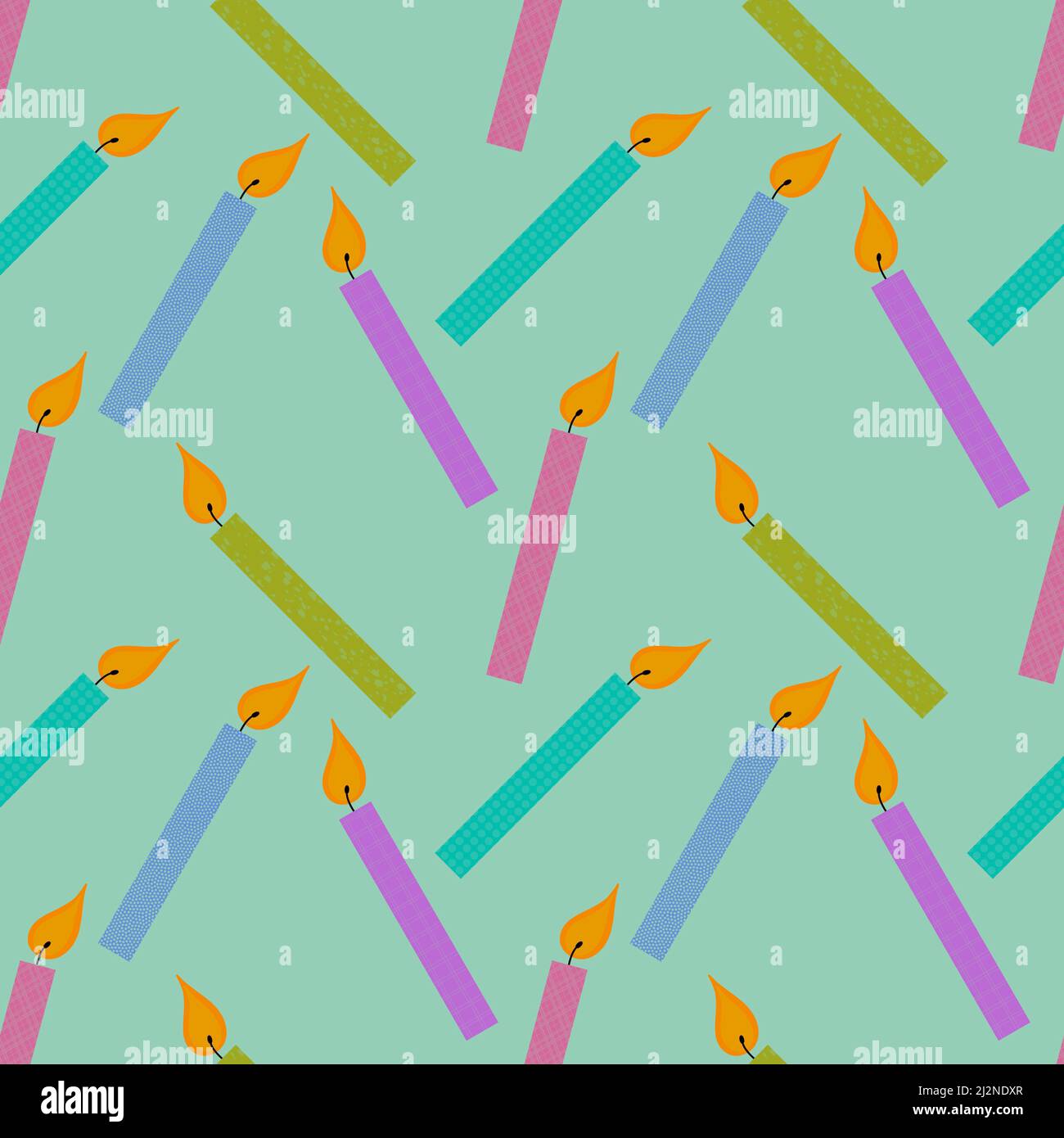 Birthday seamless candles pattern for fabrics and packaging and gifts ...