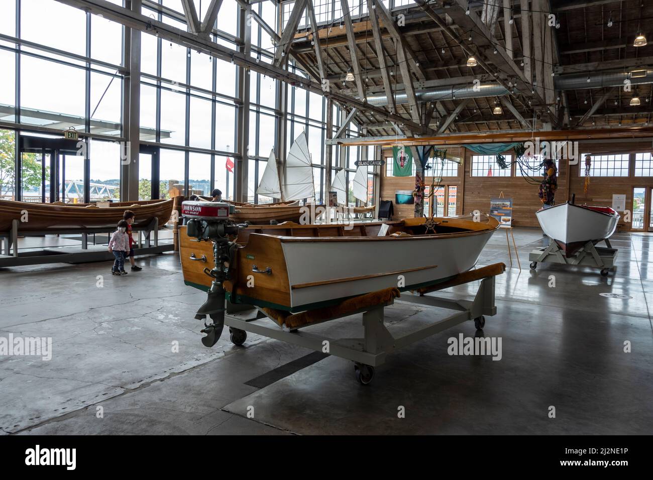 Tacoma, WA USA - circa August 2021: View of the interior exhibition at ...