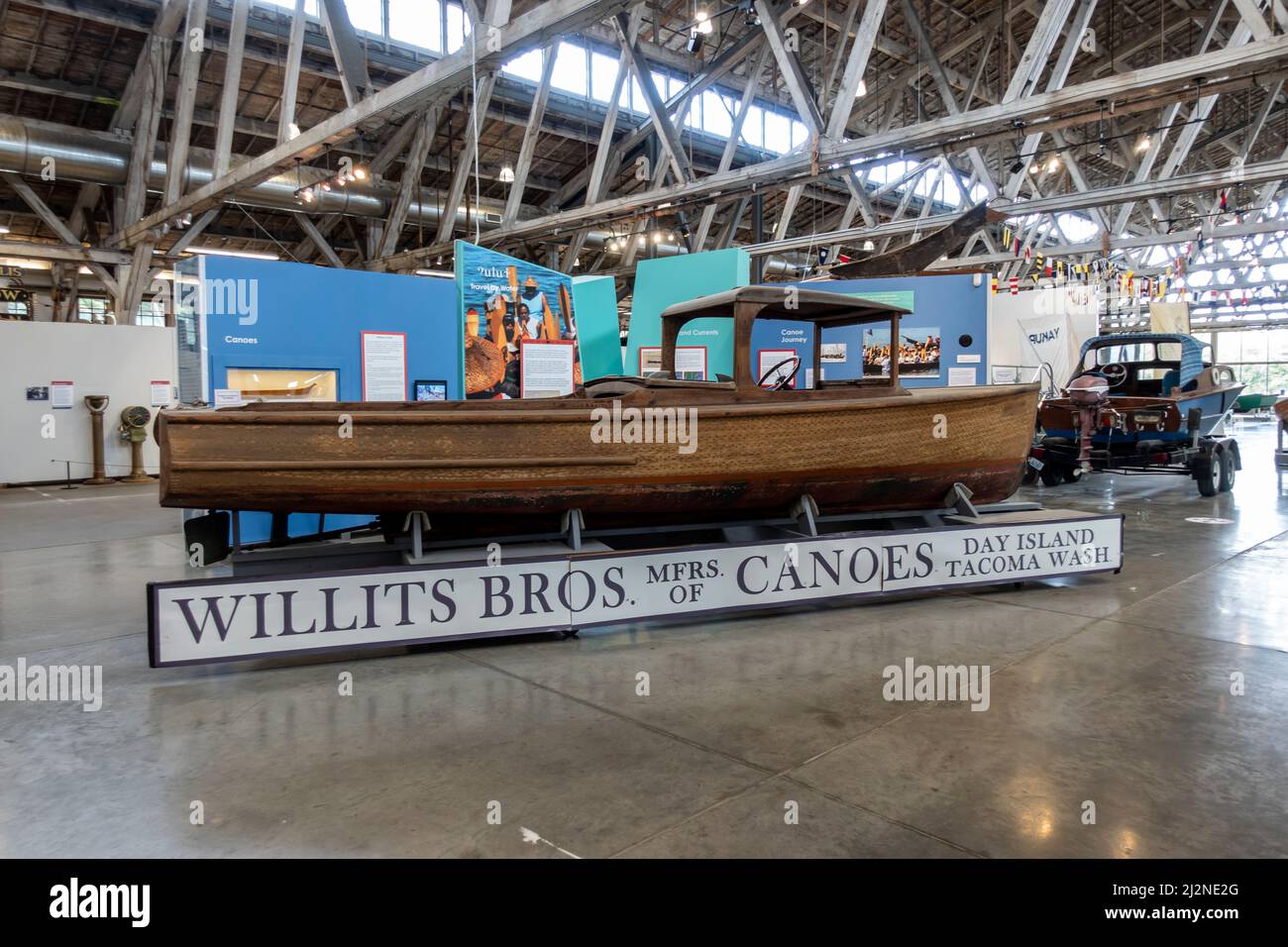 Tacoma, WA USA - circa August 2021: View of the interior exhibition at ...