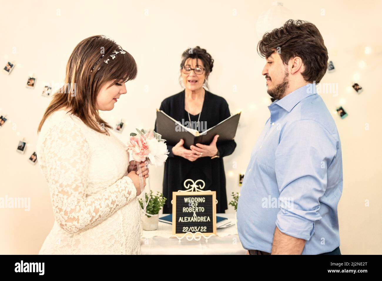 Wedding civil ceremony Stock Photo - Alamy