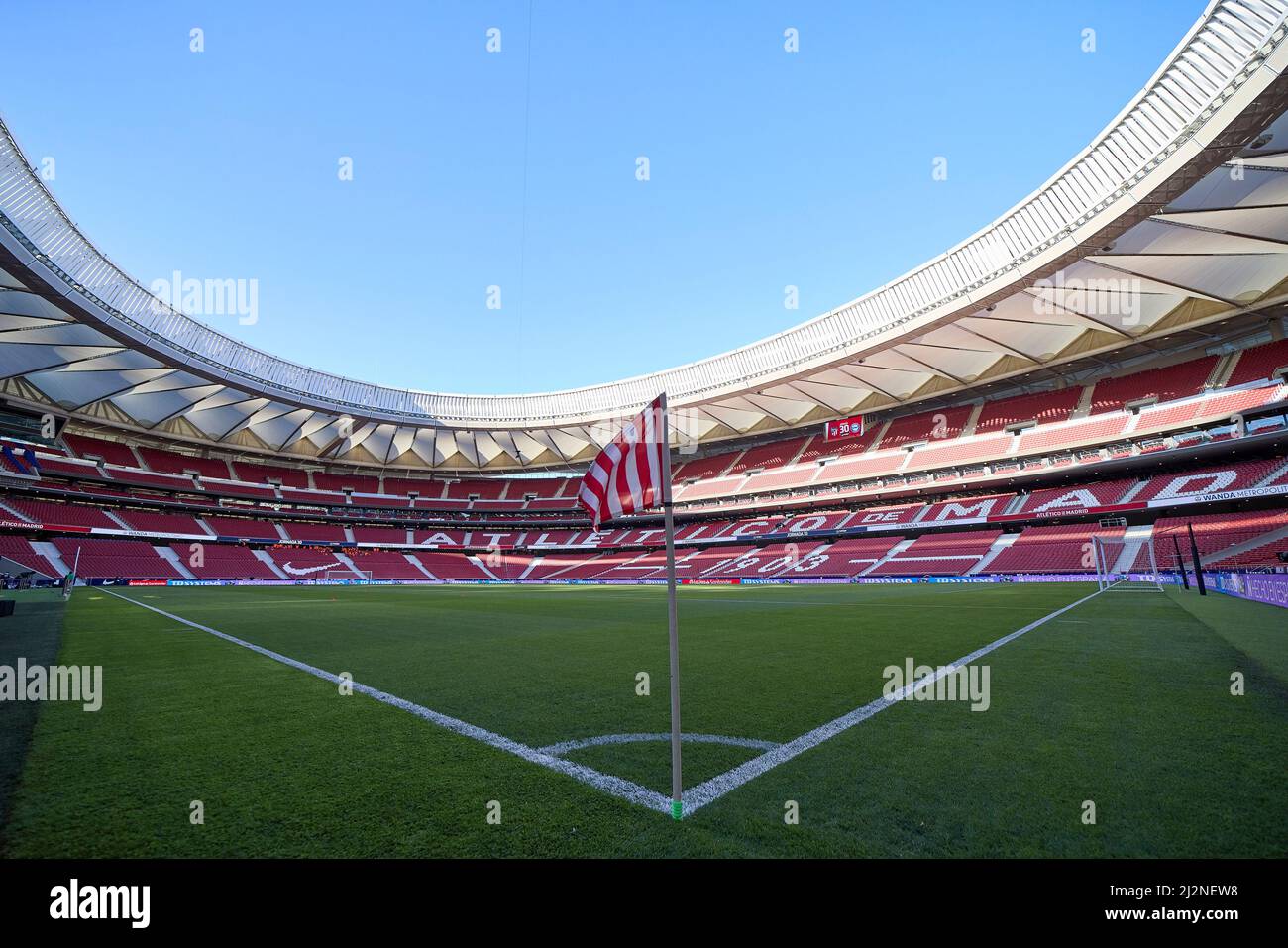General view of Wanda Metropolitano Stadium Stock Photo - Alamy