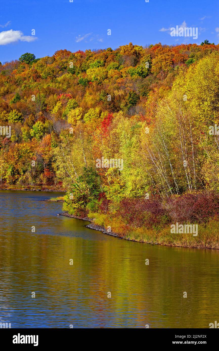 290-acre Prompton Lake in Wayne Country Pennsylvania is the centerpiece ...