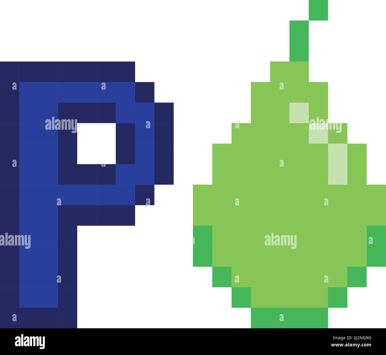 3d pixel letters hi-res stock photography and images - Alamy