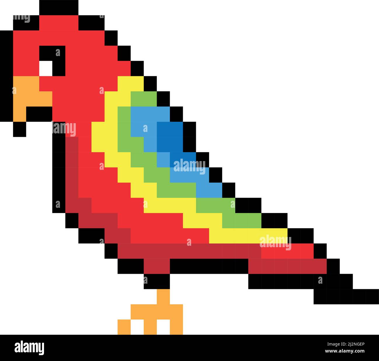 Red and yellow bird of paradise Stock Vector Images - Alamy