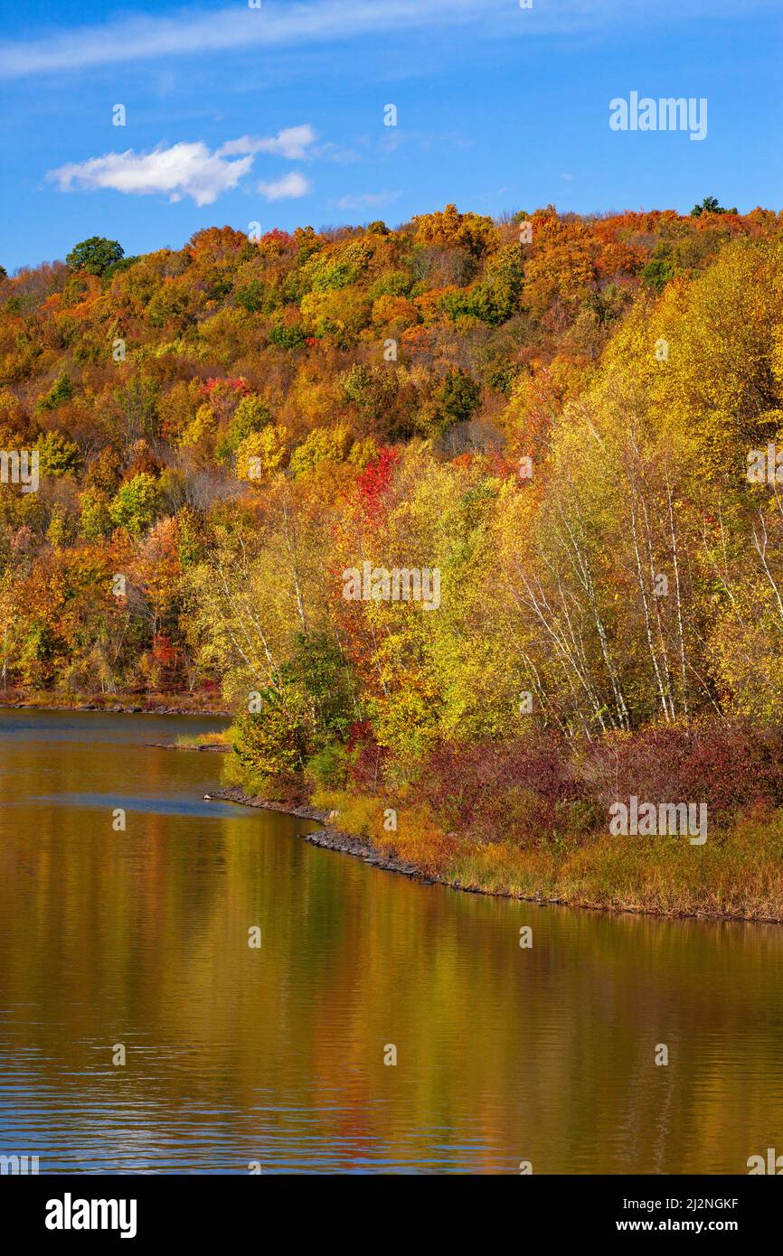 290-acre Prompton Lake in Wayne Country Pennsylvania is the centerpiece ...