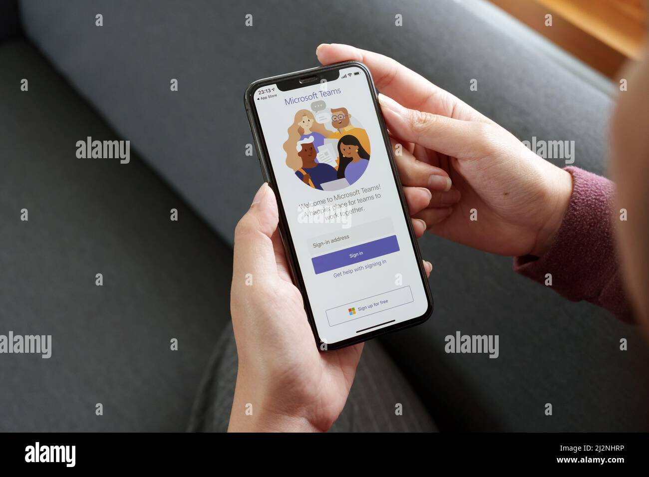 Microsoft teams video conference hi-res stock photography and images ...