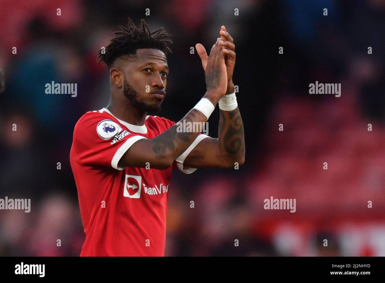 Manchester United's Fred during the Premier League match at Old ...
