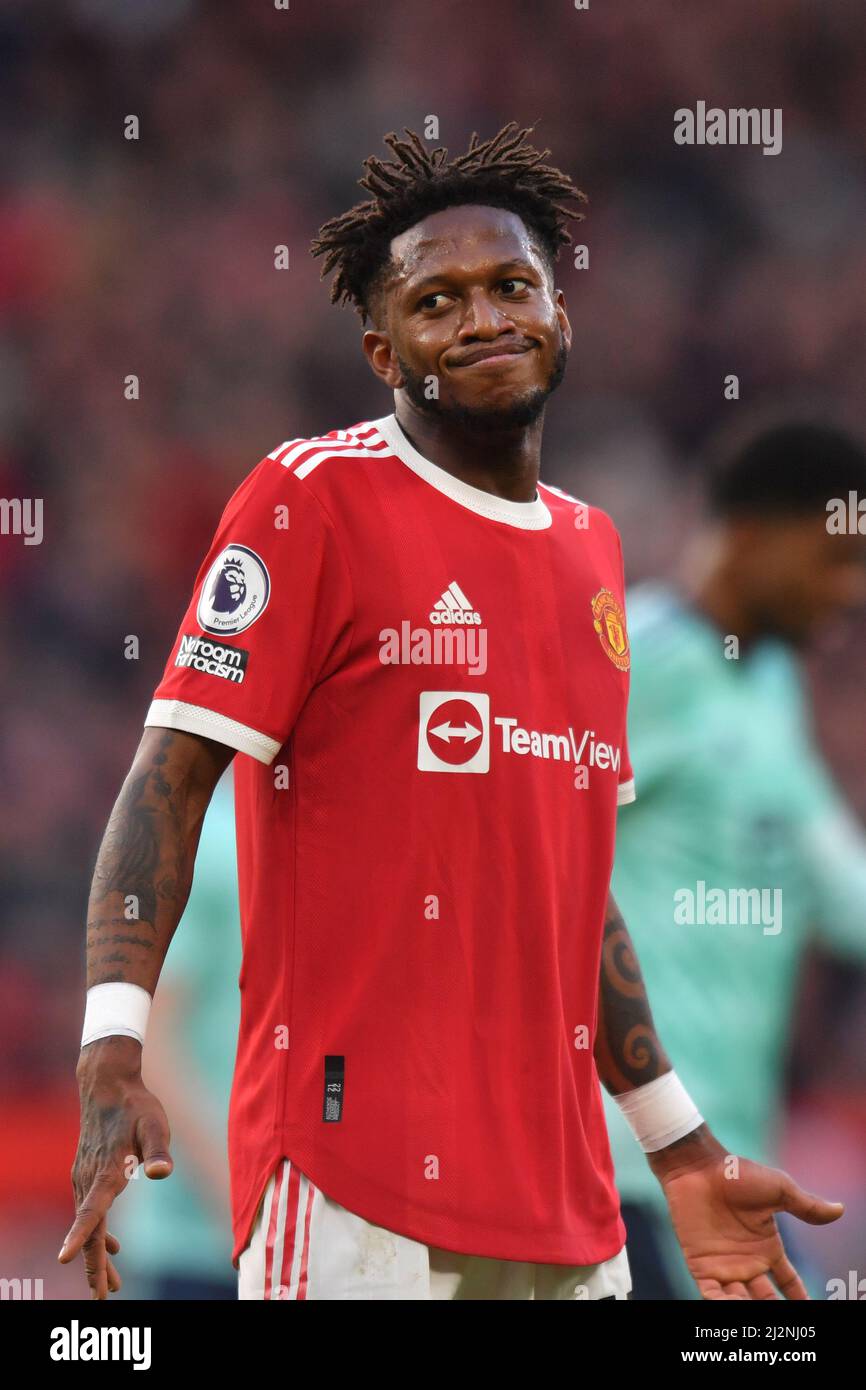 Manchester United's Fred during the Premier League match at Old ...