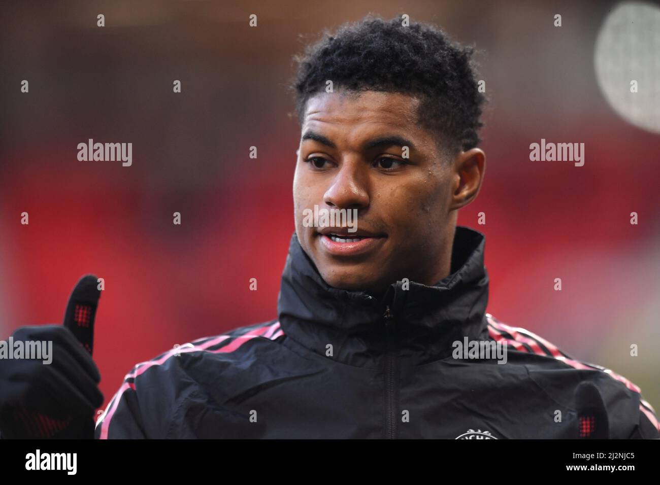 Manchester United's Marcus Rashford during the Premier League match at ...